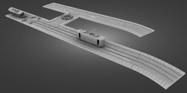 Tram Road Set – WW2 Miniature Scenery Stl Files